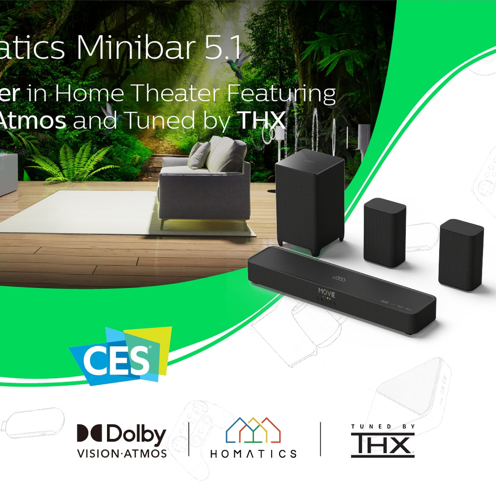 Homatics Minibar 5.1: A Leader in Home Theater Featuring Dolby Atmos a